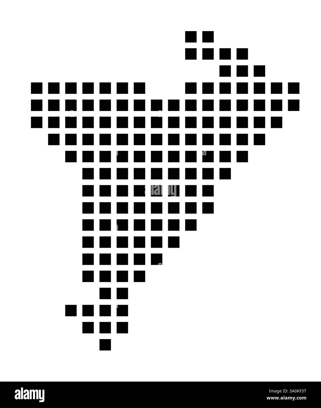 Symbol Map of the City Montebello (California) showing the city with a ...