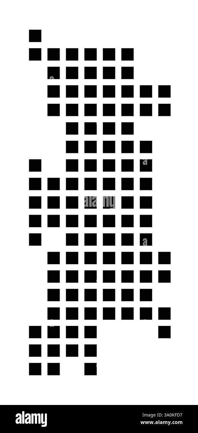 Symbol Map of the City Perris (California) showing the city with a ...