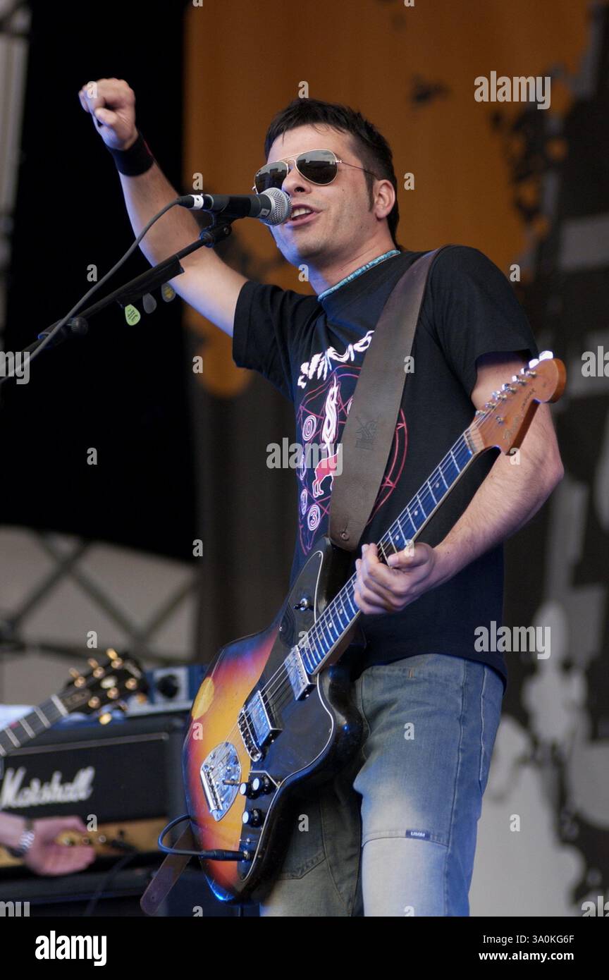 Milan Italy 25/05/2003 : Pier, singer and guitarist of the Velvet ...