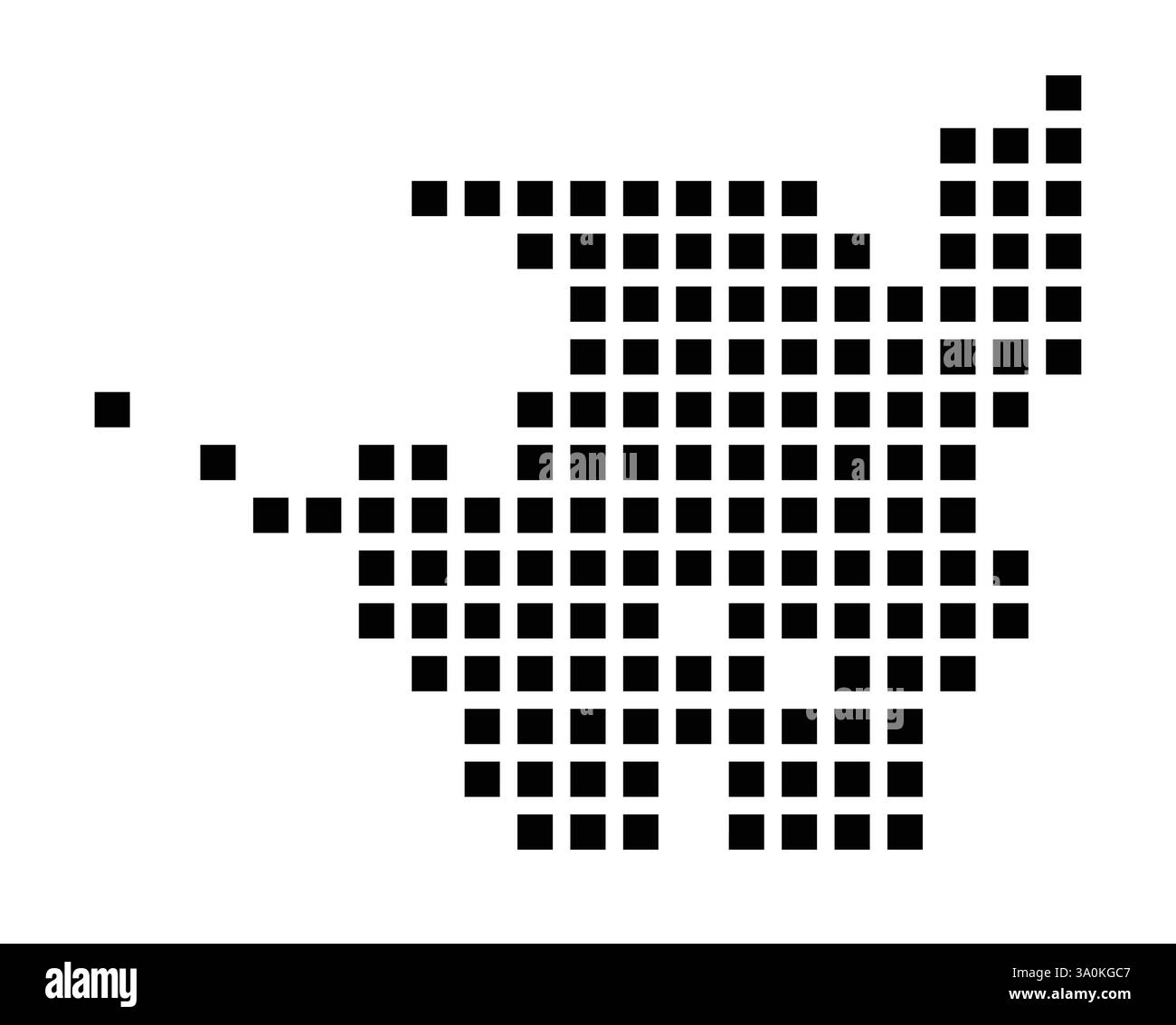 Symbol Map of the City Vallejo (California) showing the city with a ...
