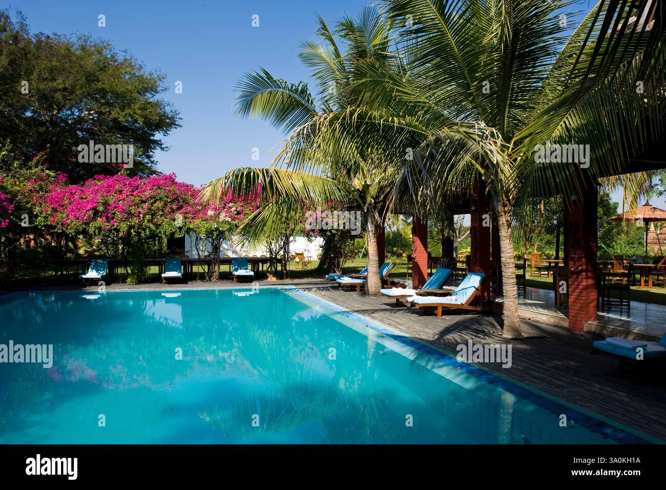 Myanmar, Bagan, Thazin Garden Hotel Stock Photo - Alamy