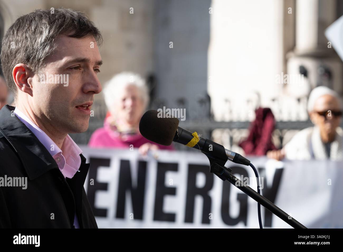 London, UK. 4 March, 2025. Adrian Ramsay, Green Party MP for Waveney ...