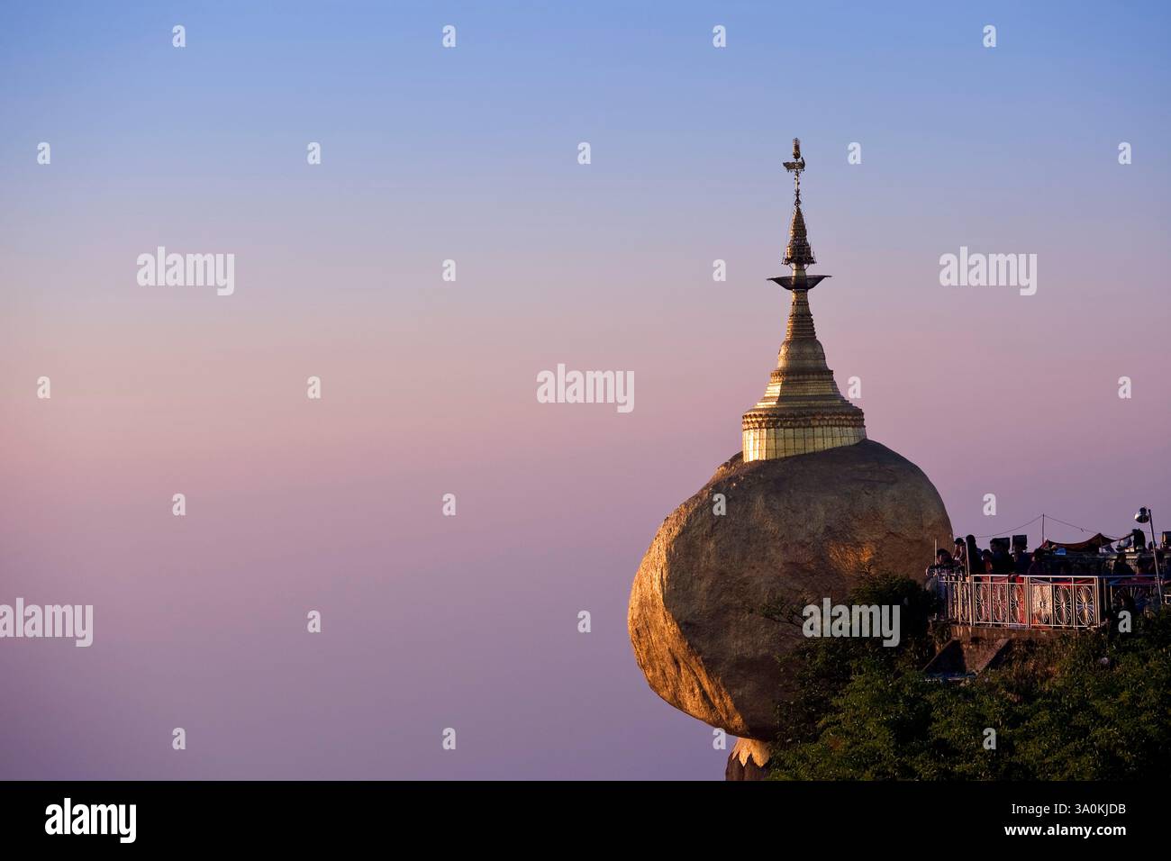 Myanmar, Kyaiktiyo, Golden Rock, landscape Stock Photo - Alamy