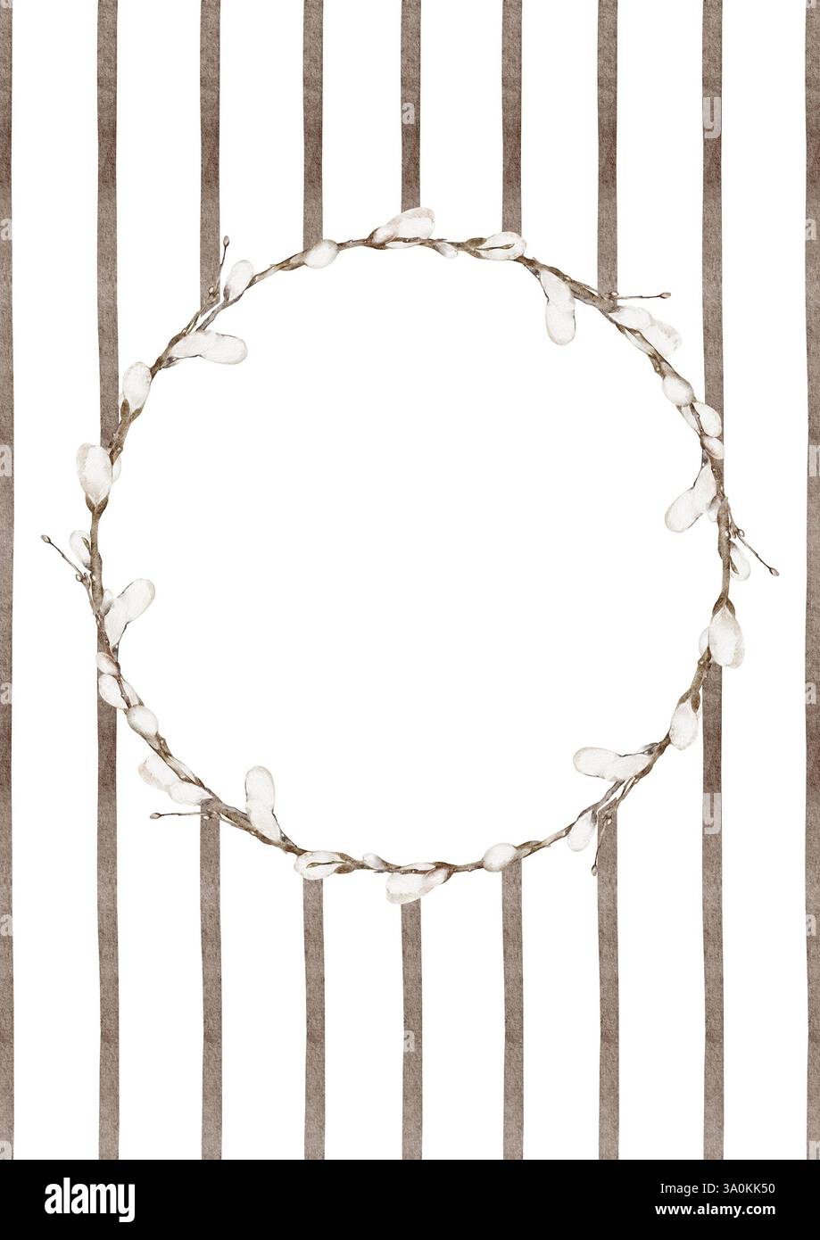 Vintage striped frame with brown lines Stock Photo - Alamy