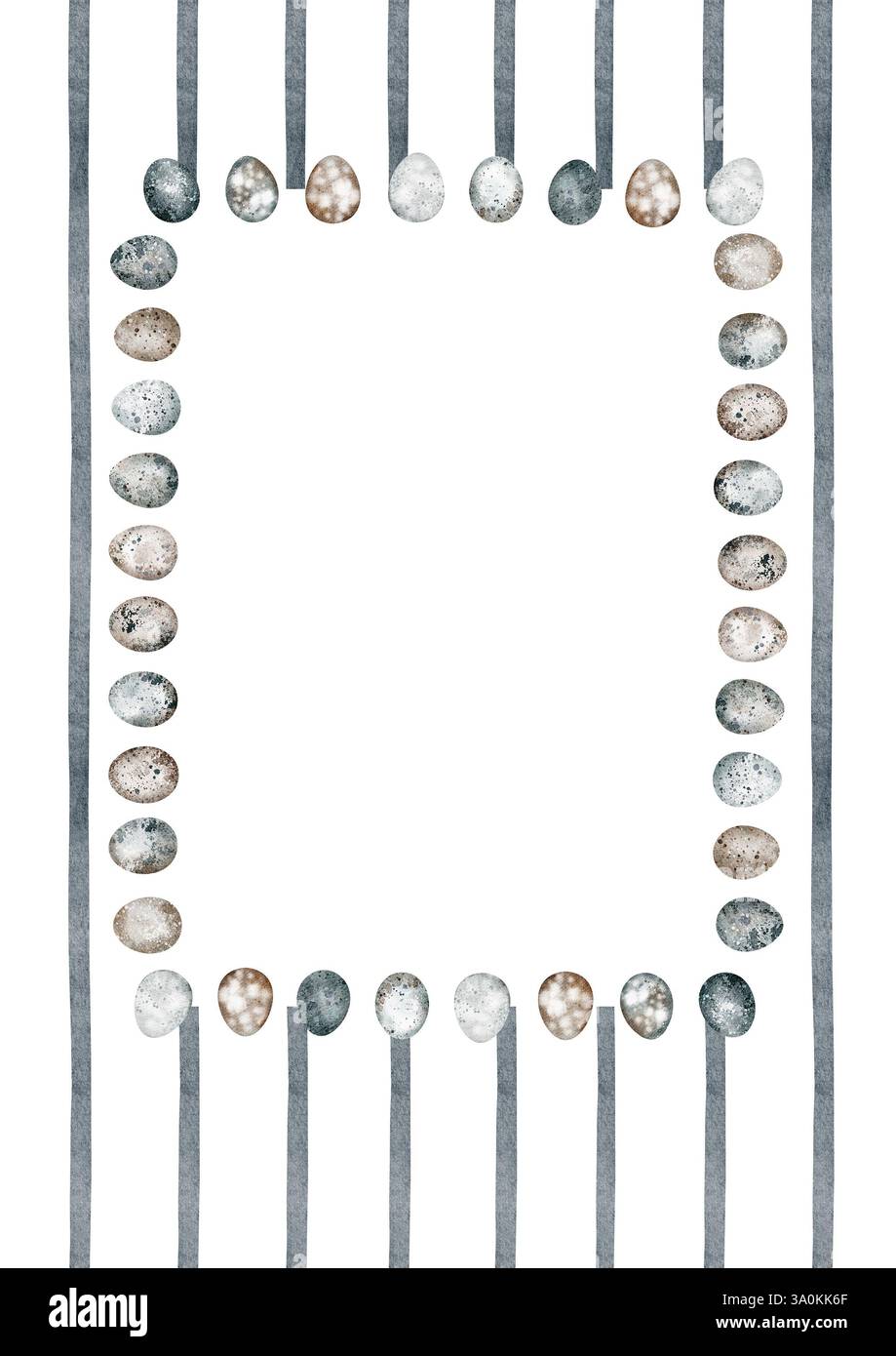 Vintage striped frame with blue lines Stock Photo - Alamy