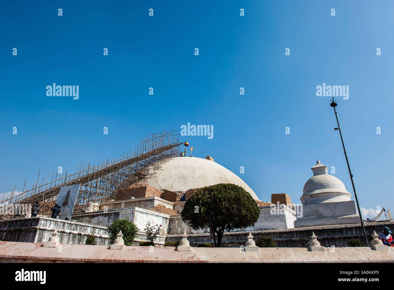 Nepal, Bouddhnath, local temple, stupa Stock Photo - Alamy