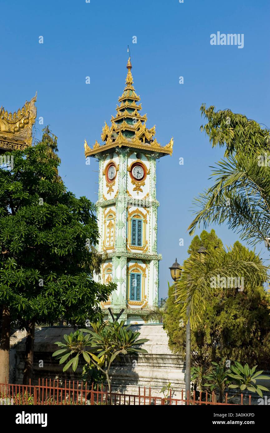 Myanmar, Mandalay, Mahamuni paya, watch tower Stock Photo - Alamy