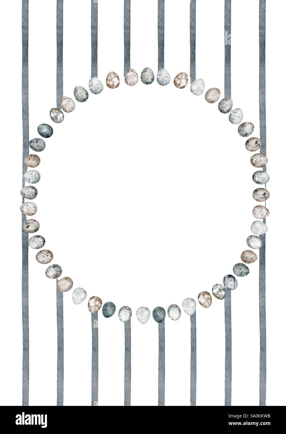 Vintage striped frame with blue lines Stock Photo - Alamy