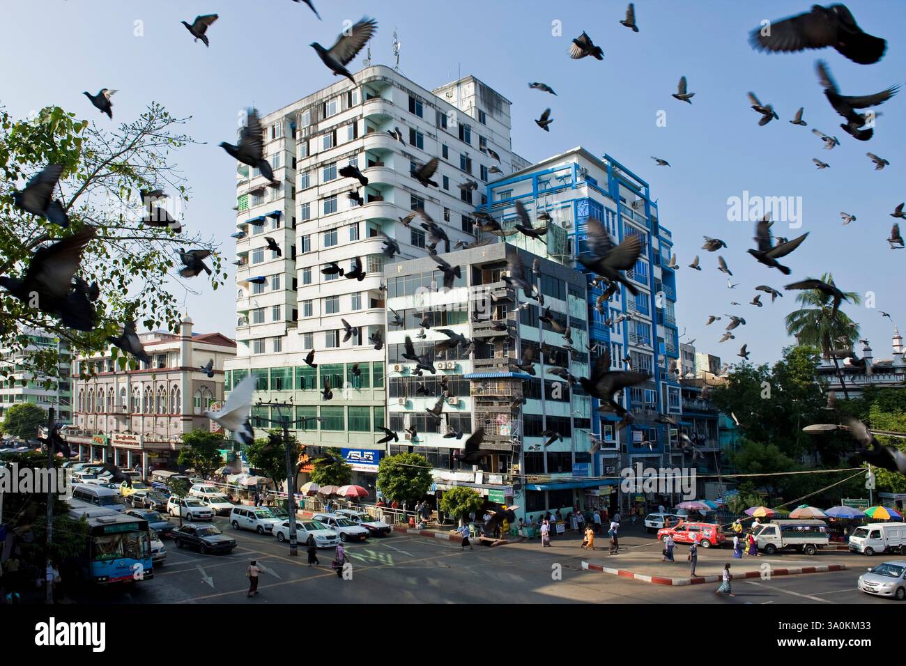 Myanmar, Yangon, view of the city Stock Photo - Alamy