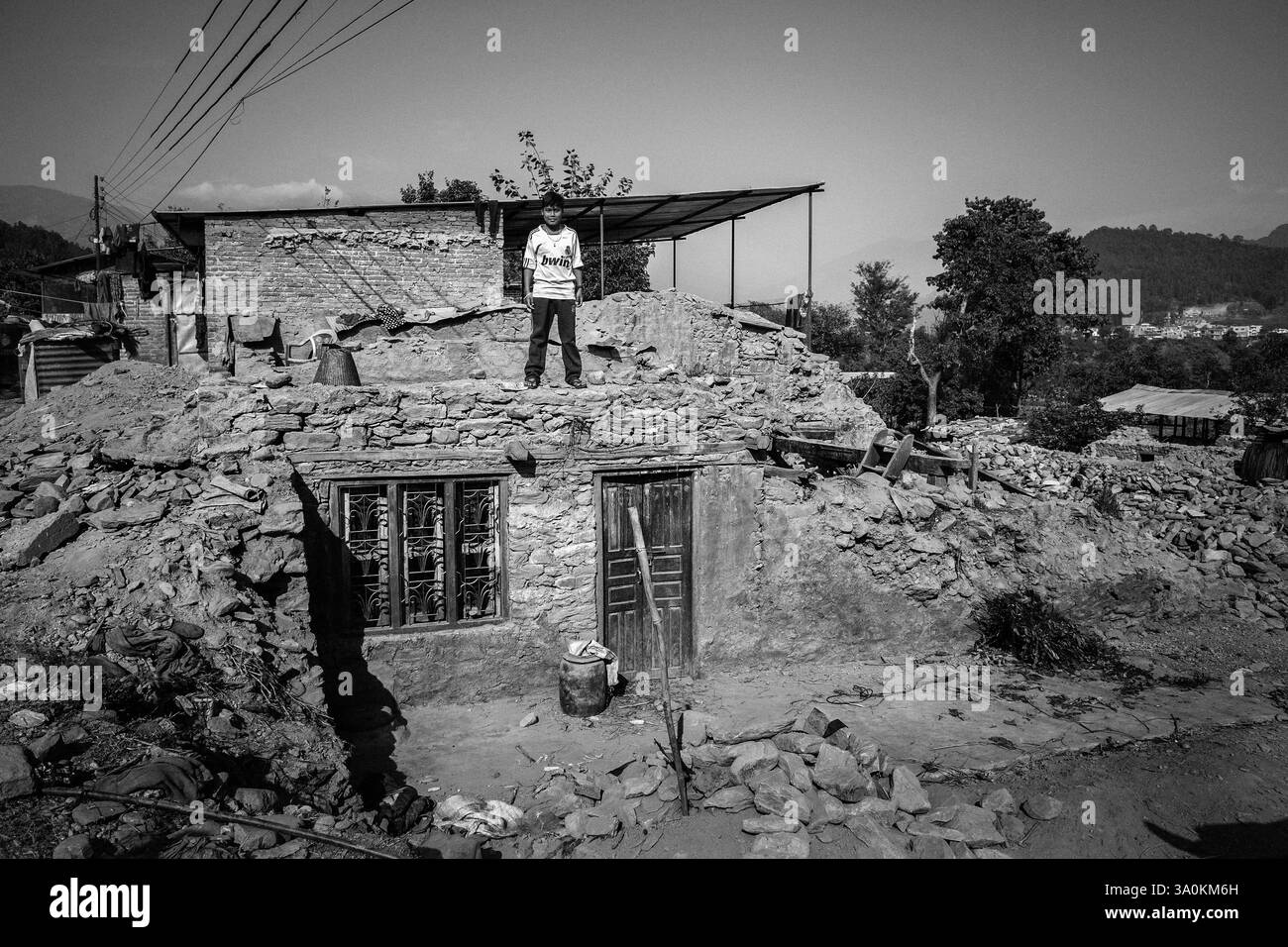 Nepal, Nuwakot district, one year after the earthquake, humanitarian ...