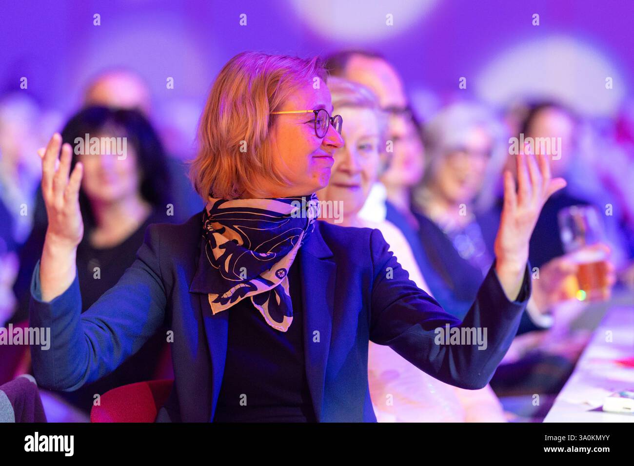 04 March 2025, Thuringia, Erfurt: Katja Wolf (BSW), Minister of Finance ...