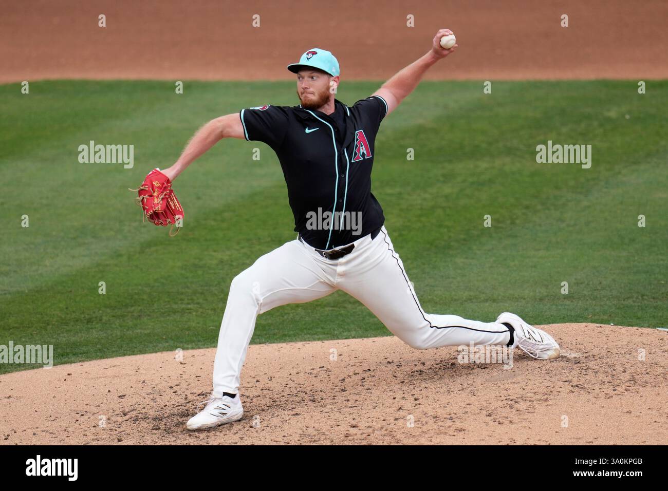 Arizona Diamondbacks pitcher A.J. Puk throws against the Chicago Cubs ...