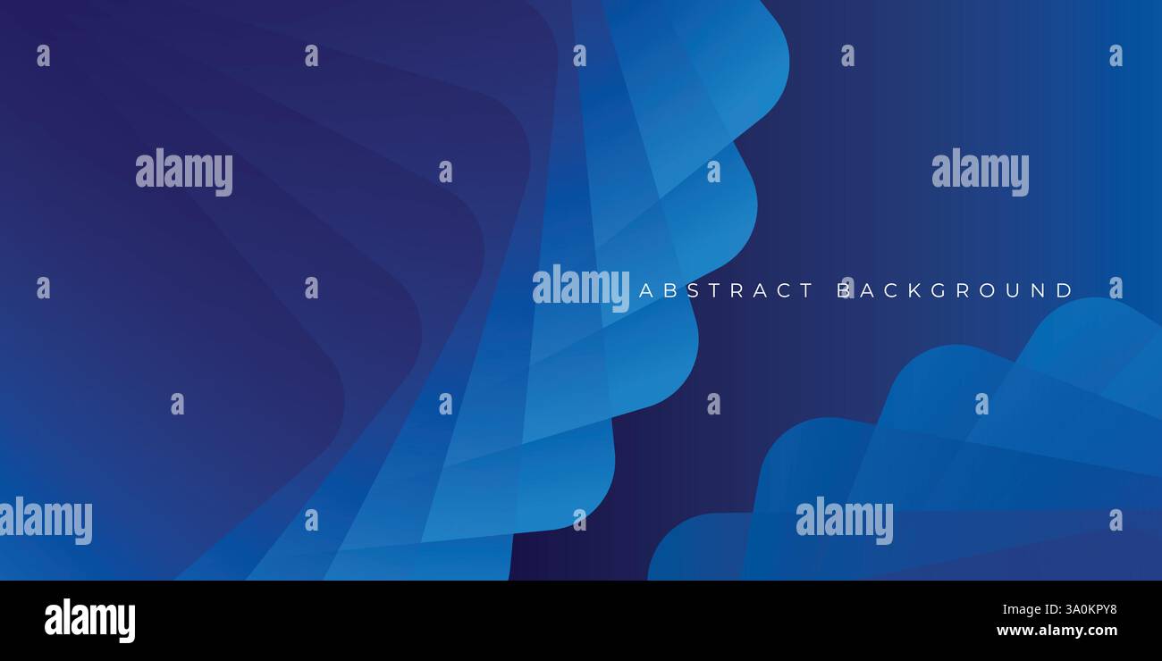 Abstract blue background with curved boxes. Vector illustration Stock ...