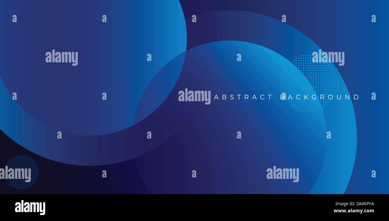 Abstract blue background with circles Vector illustration Stock Vector ...