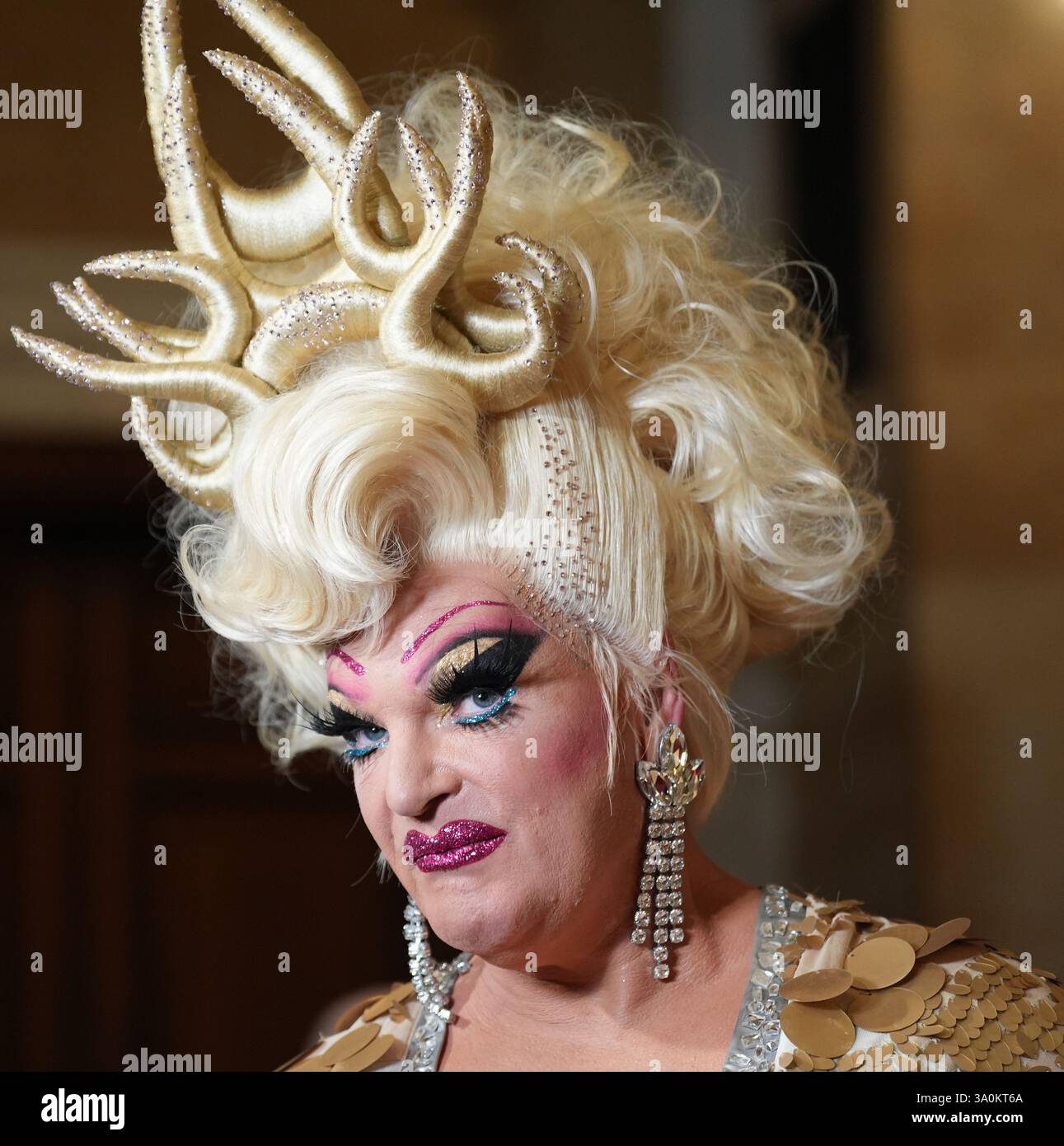 Hamburg, Germany. 04th Mar, 2025. Drag queen Olivia Jones comes to the ...
