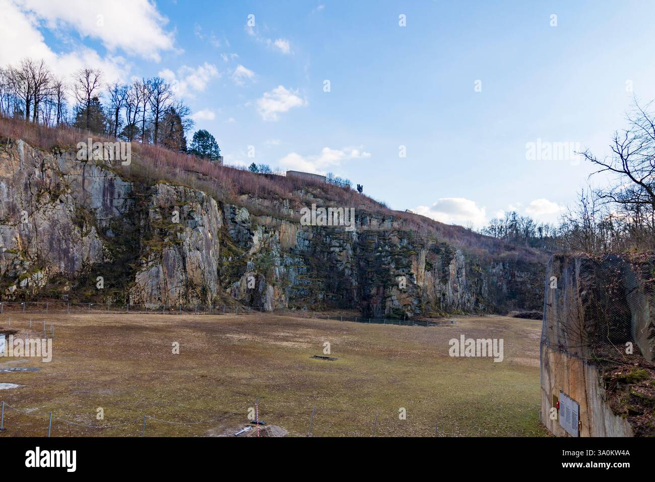 Mauthausen: Mauthausen concentration camp, rock quarry at the base of ...
