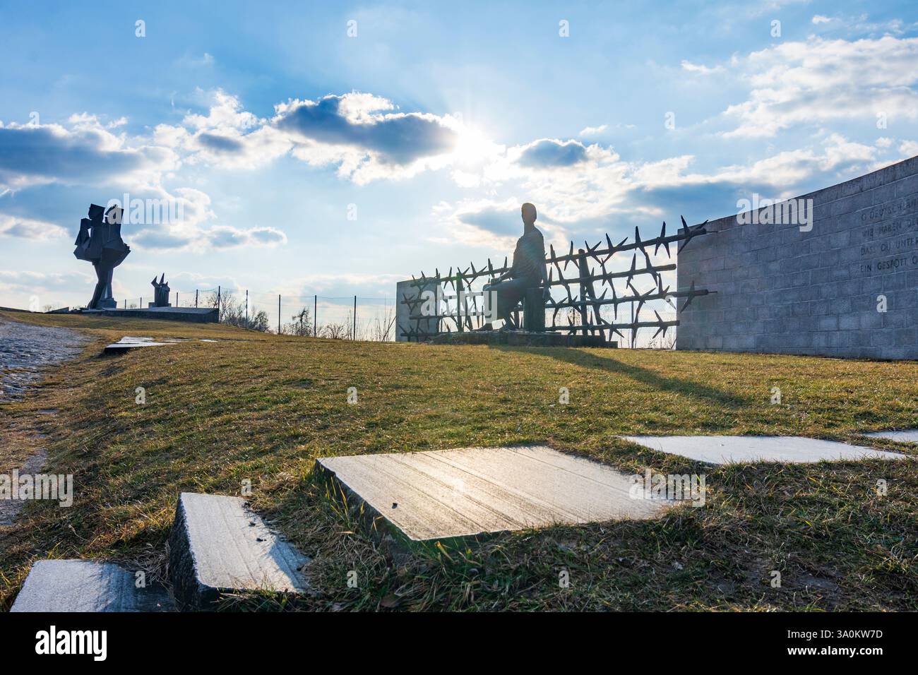 Mauthausen: Mauthausen concentration camp, memorial of the GDR in Donau ...