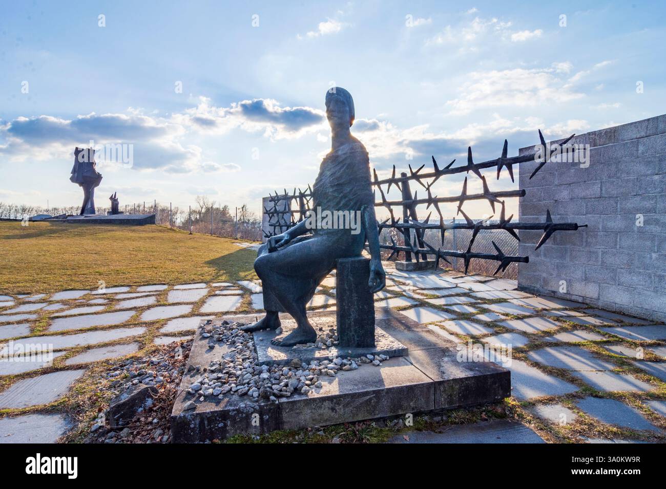 Mauthausen: Mauthausen concentration camp, memorial of the GDR in Donau ...
