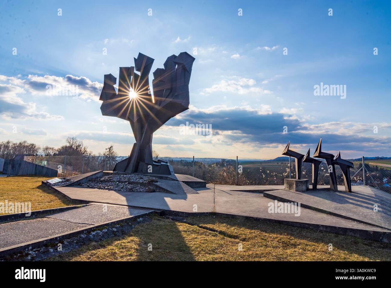 Mauthausen: Mauthausen concentration camp, memorial of Israel in Donau ...