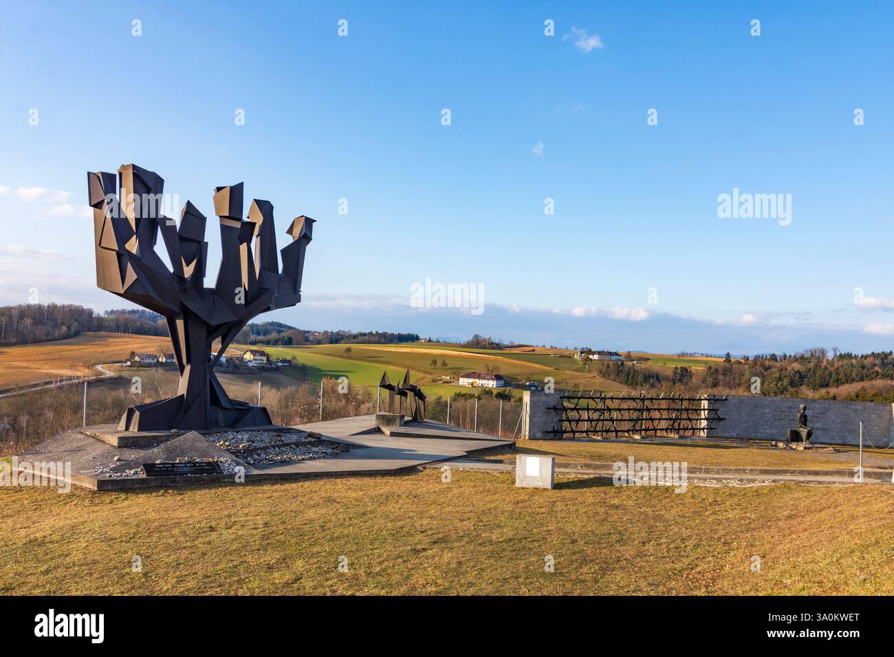 Mauthausen: Mauthausen concentration camp, memorial of Israel in Donau ...