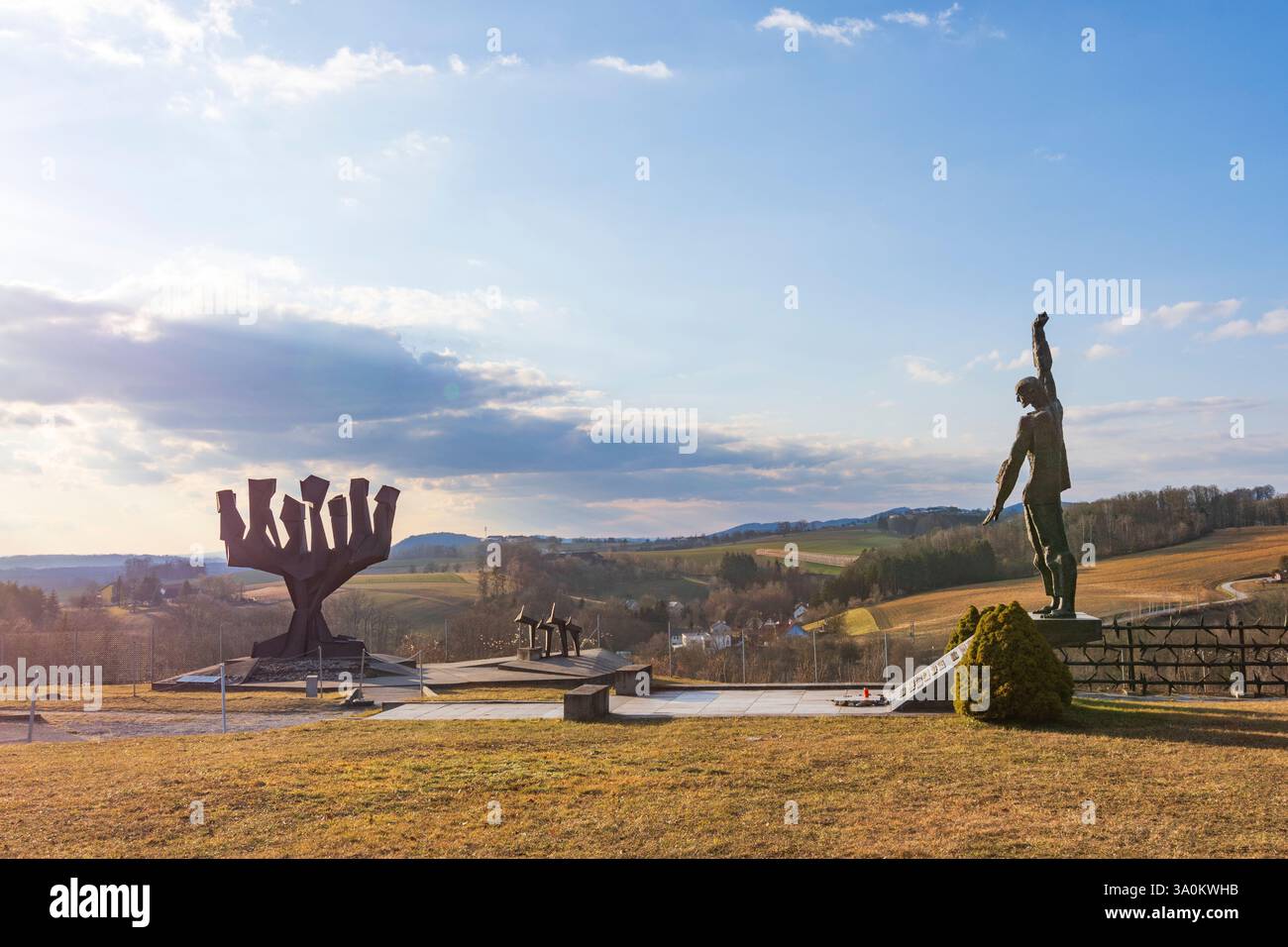 Mauthausen: Mauthausen concentration camp, memorial of Israel in Donau ...