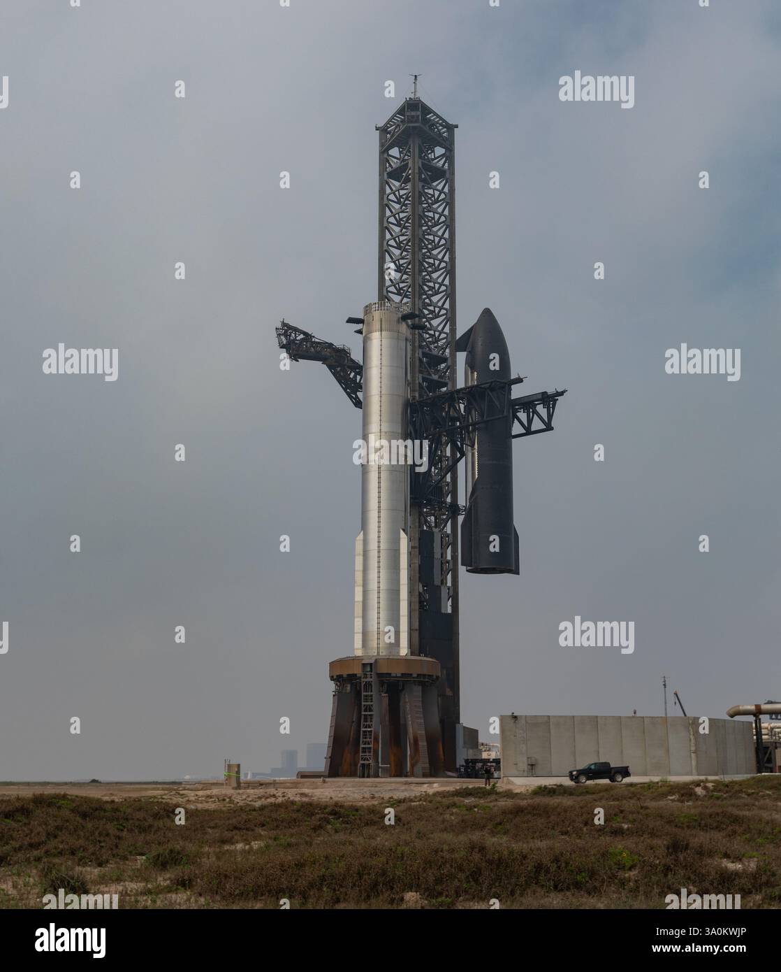 Due to the scrub on March 3rd SpaceX destacked S34 from B15 just after ...
