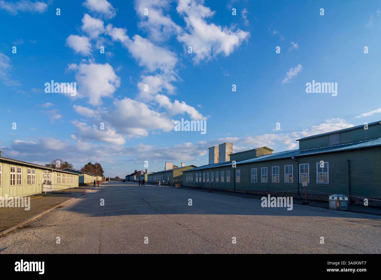 Mauthausen: Mauthausen concentration camp, prisoner barracks and roll ...