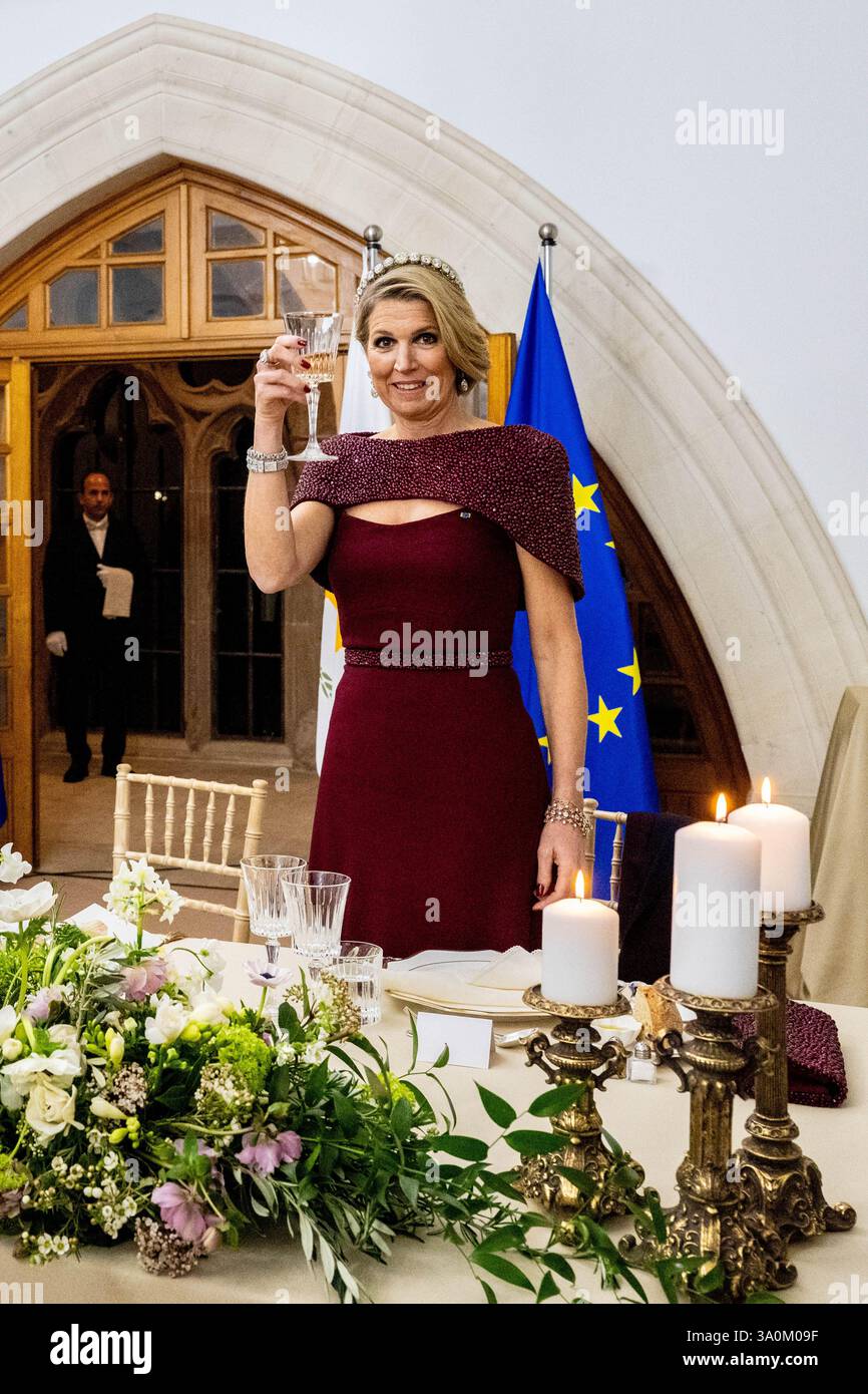 Queen Maxima during the State Banquet at the Presidential Palace in ...