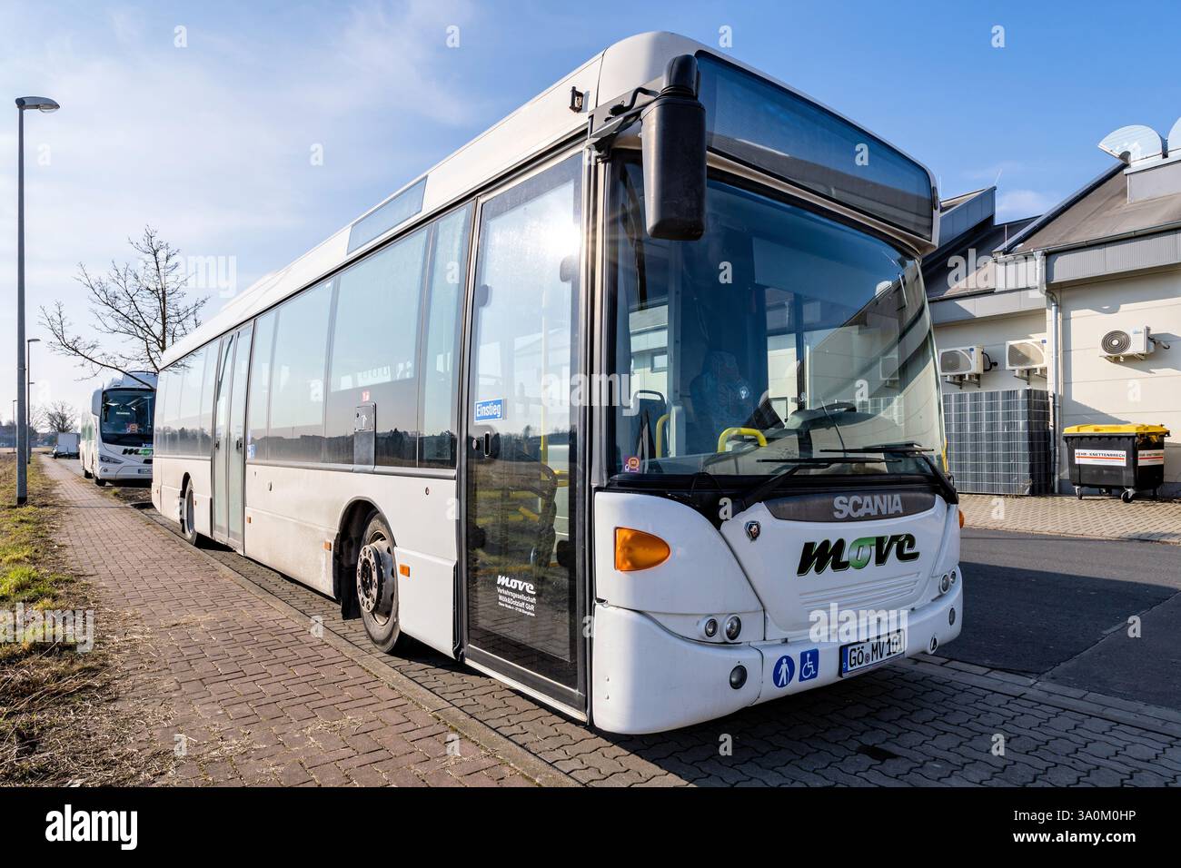 Move Verkehrsgesellschaft Scania Omnilink bus Stock Photo - Alamy