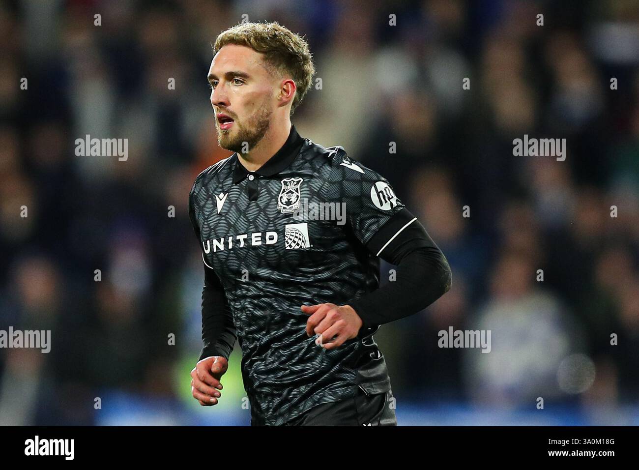 Huddersfield, UK. 04th Mar, 2025. Sam Smith of Wrexham during the Sky ...