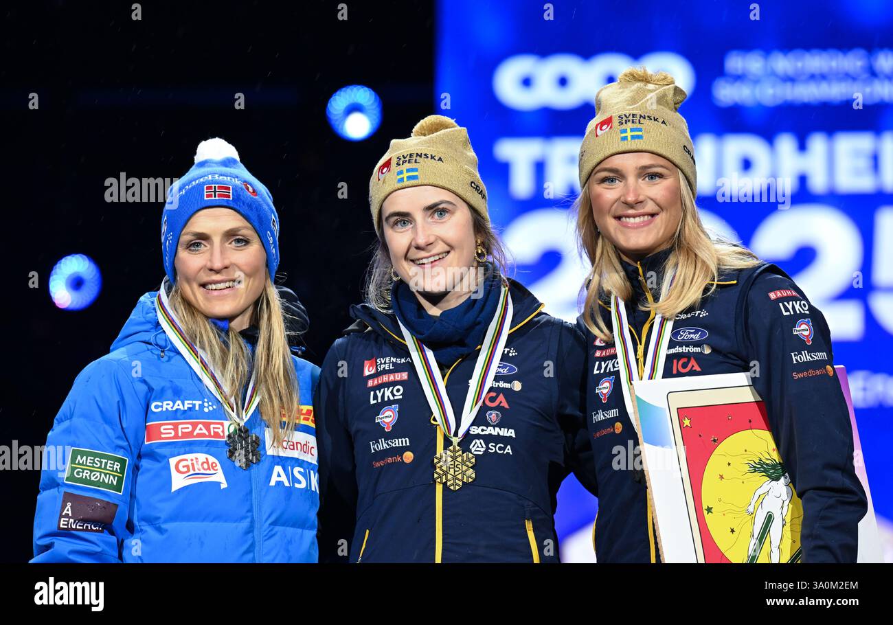 04 March 2025, Norway, Trondheim: Nordic skiing, World Championships ...