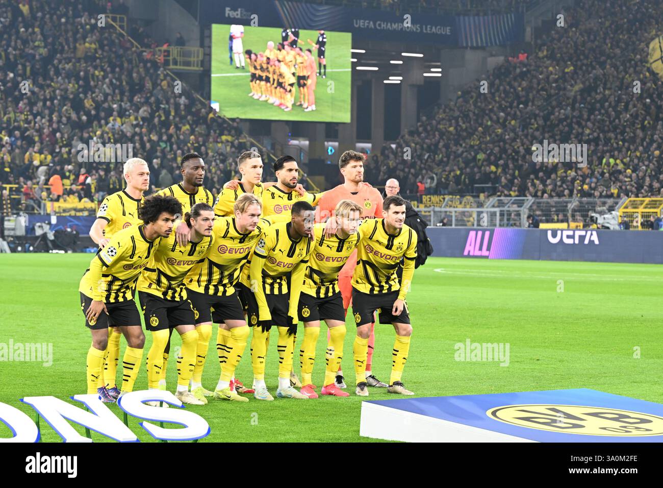 Dortmund, Germany. 04th Mar, 2025. Soccer: Champions League, Borussia ...