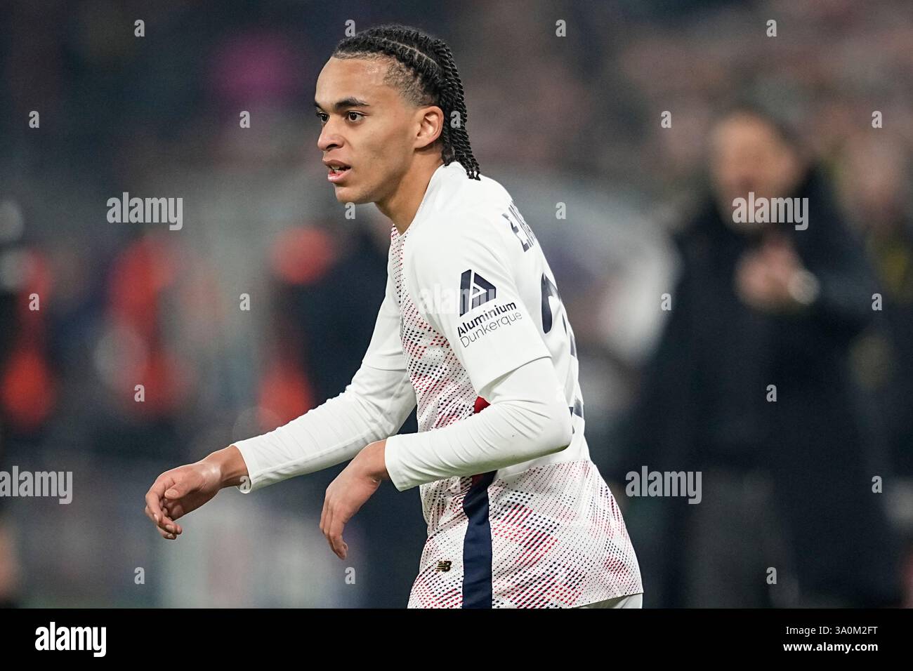 Lille's Ethan Mbappe during the Champions League round of 16 first leg ...