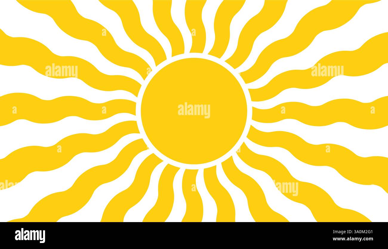 Groovy sun shapes wavy Stock Vector Images - Alamy