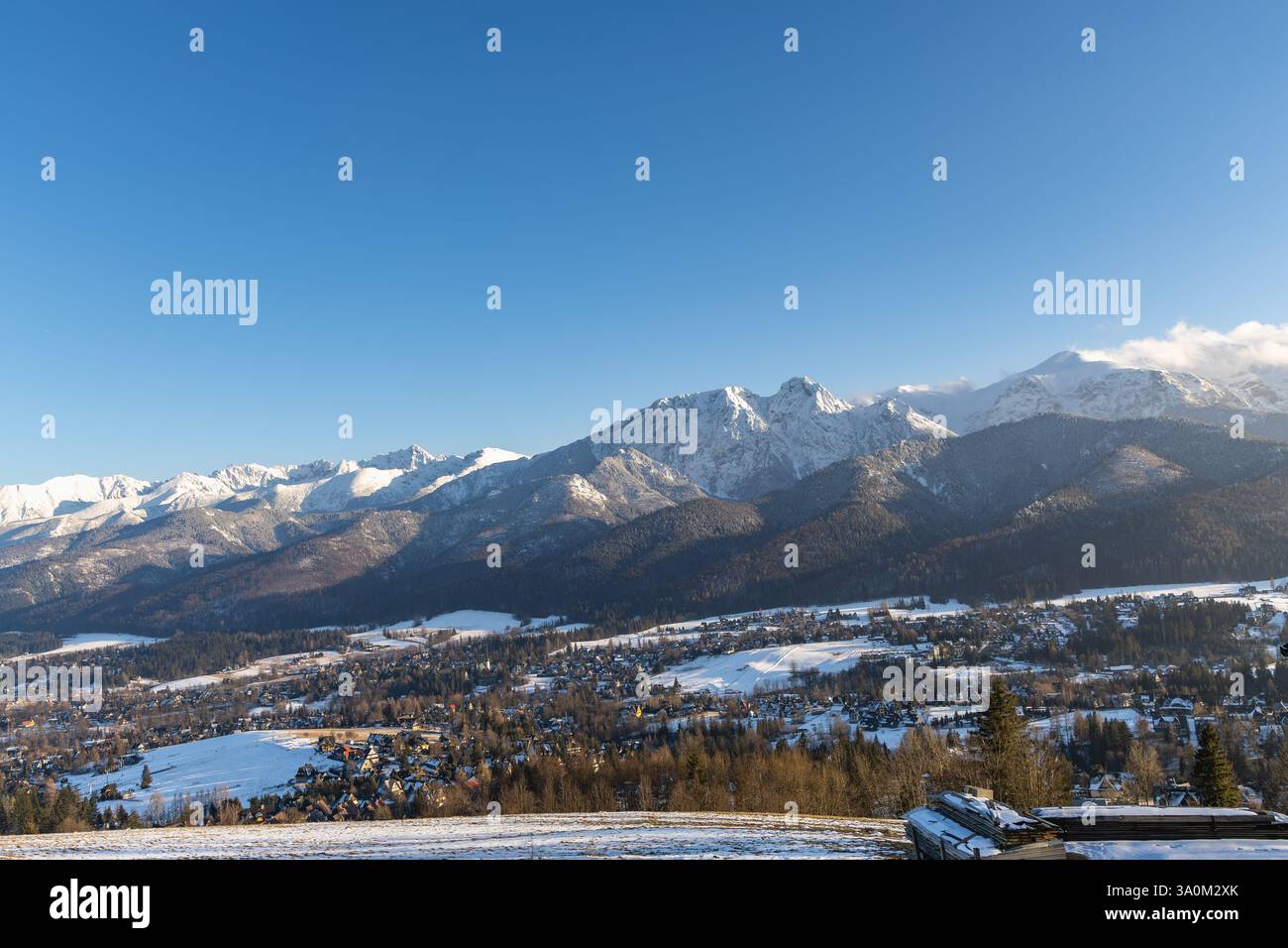 Stunning winter landscape of Zakopane, Poland, featuring the snow ...