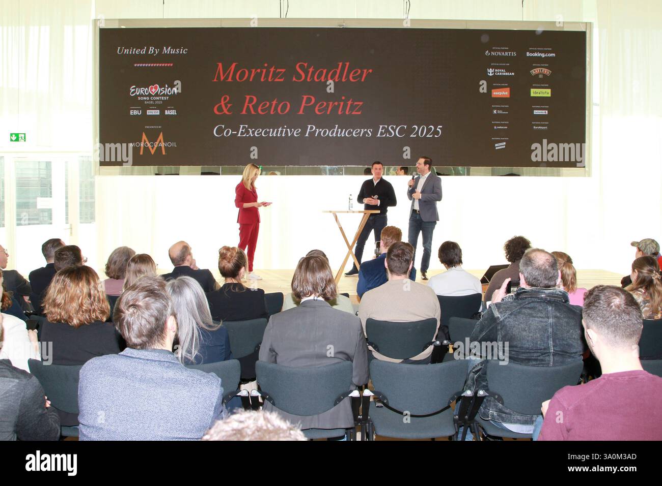 Basel, Switzerland - March 04, 2025: Eurovision Song Contest, ESC 2025 ...