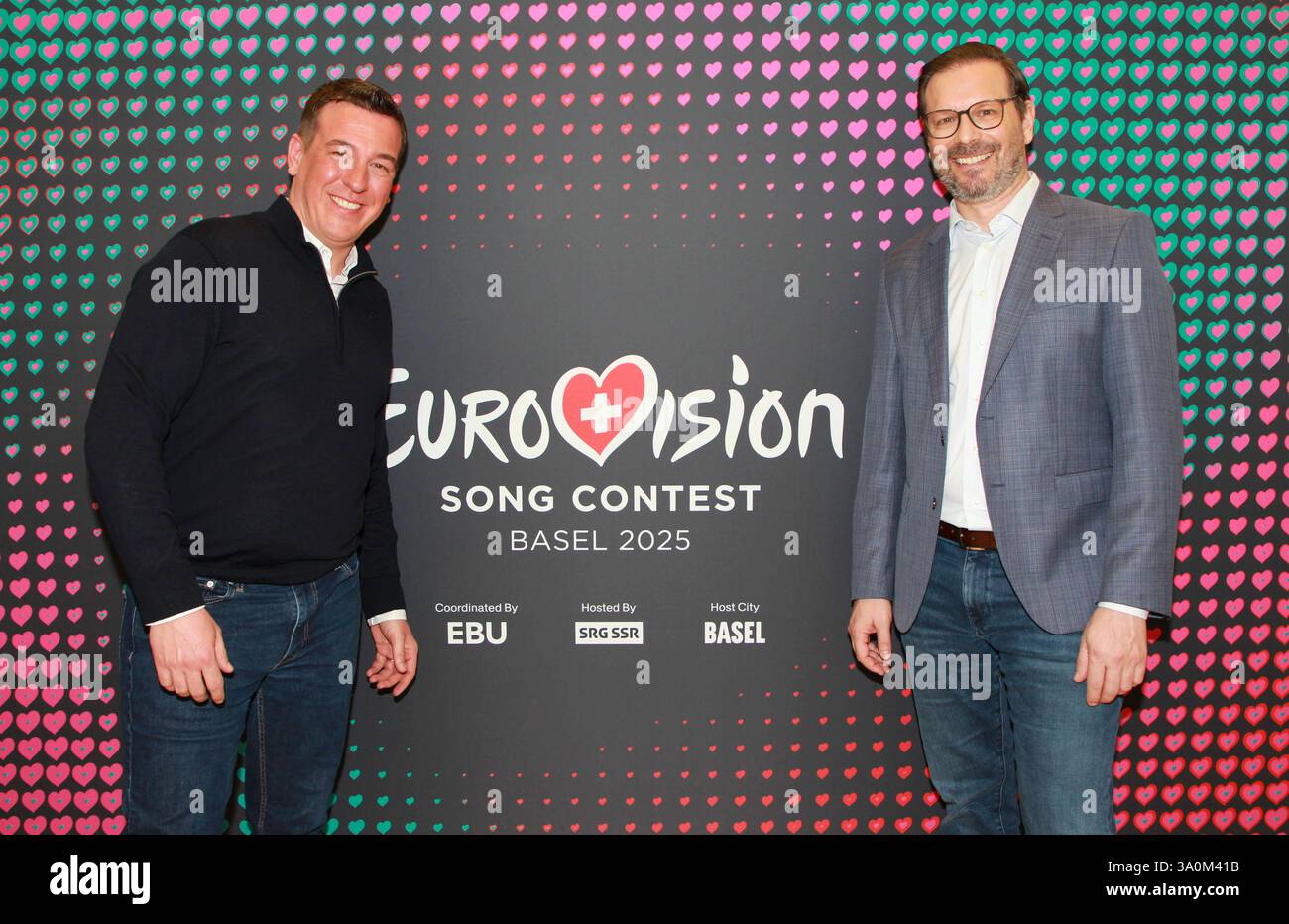 Basel, Switzerland - March 04, 2025: Eurovision Song Contest, ESC 2025 ...