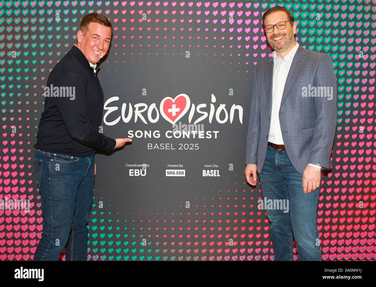 Basel, Switzerland - March 04, 2025: Eurovision Song Contest, ESC 2025 ...