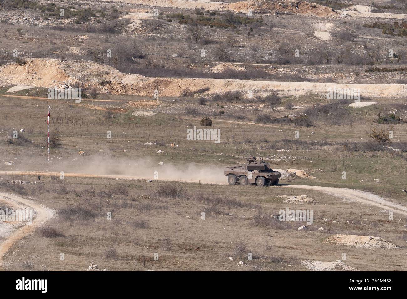Jaguar pictured during the first live firing of the Jaguar armoured ...