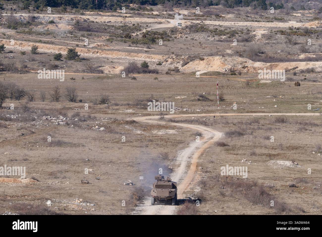 Jaguar pictured during the first live firing of the Jaguar armoured ...