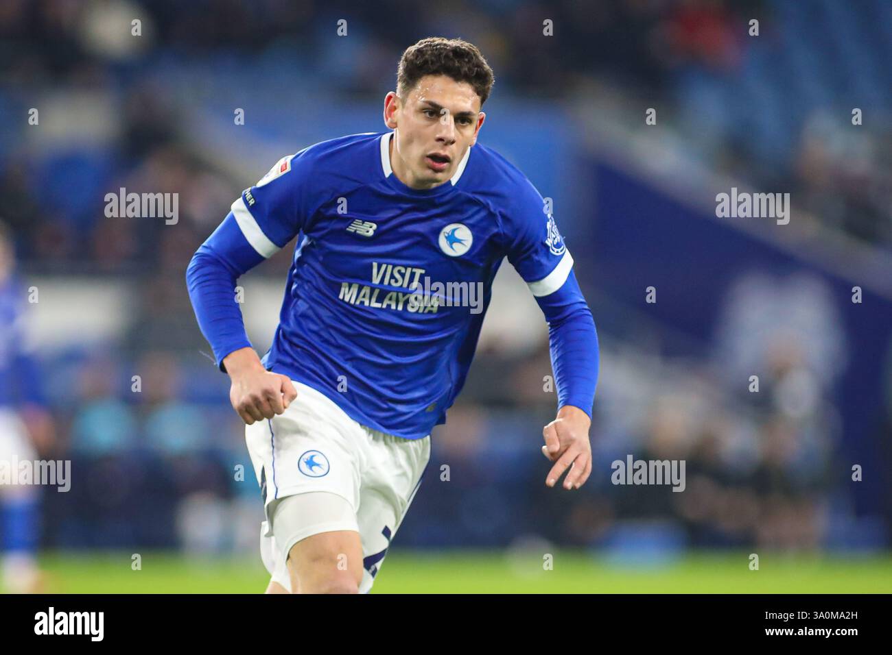 Yousef Salech of Cardiff City during the Sky Bet Championship match ...