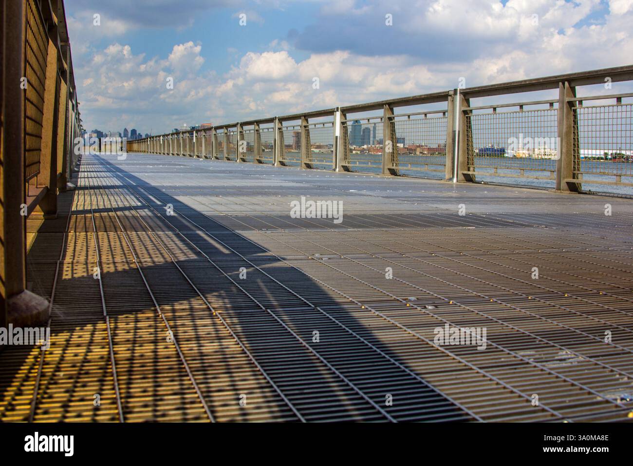 Low angles and hidden details by an underpass by New York City's East ...