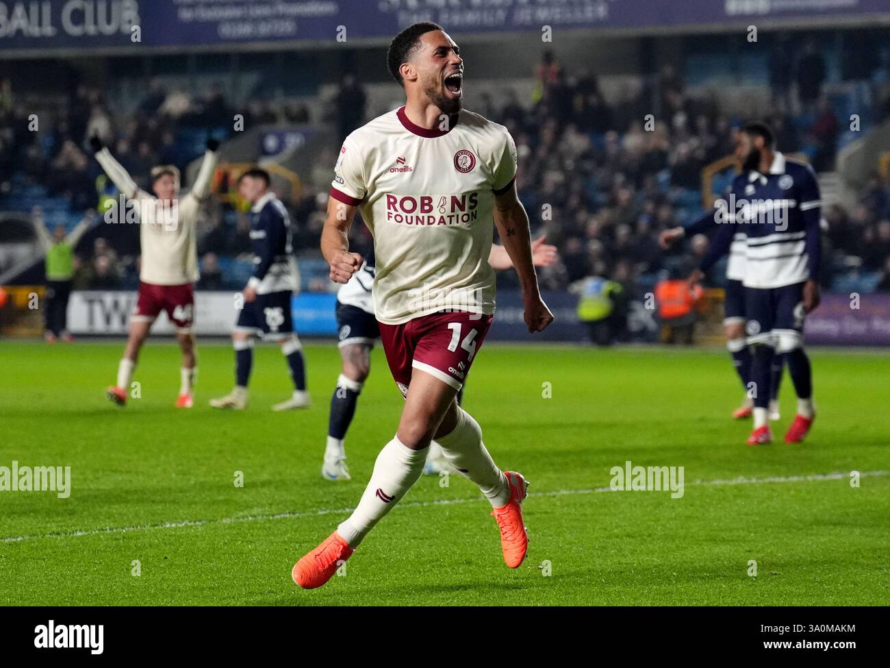 Bristol City's Zak Vyner celebrates scoring their side's first goal of ...