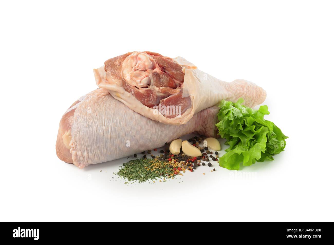 Raw turkey drumsticks spices hi-res stock photography and images - Alamy