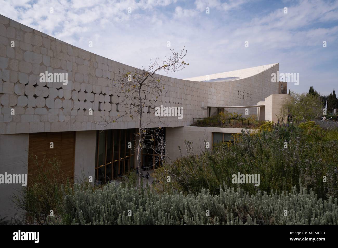 Exterior of the new building of the National Library of Israel on March ...