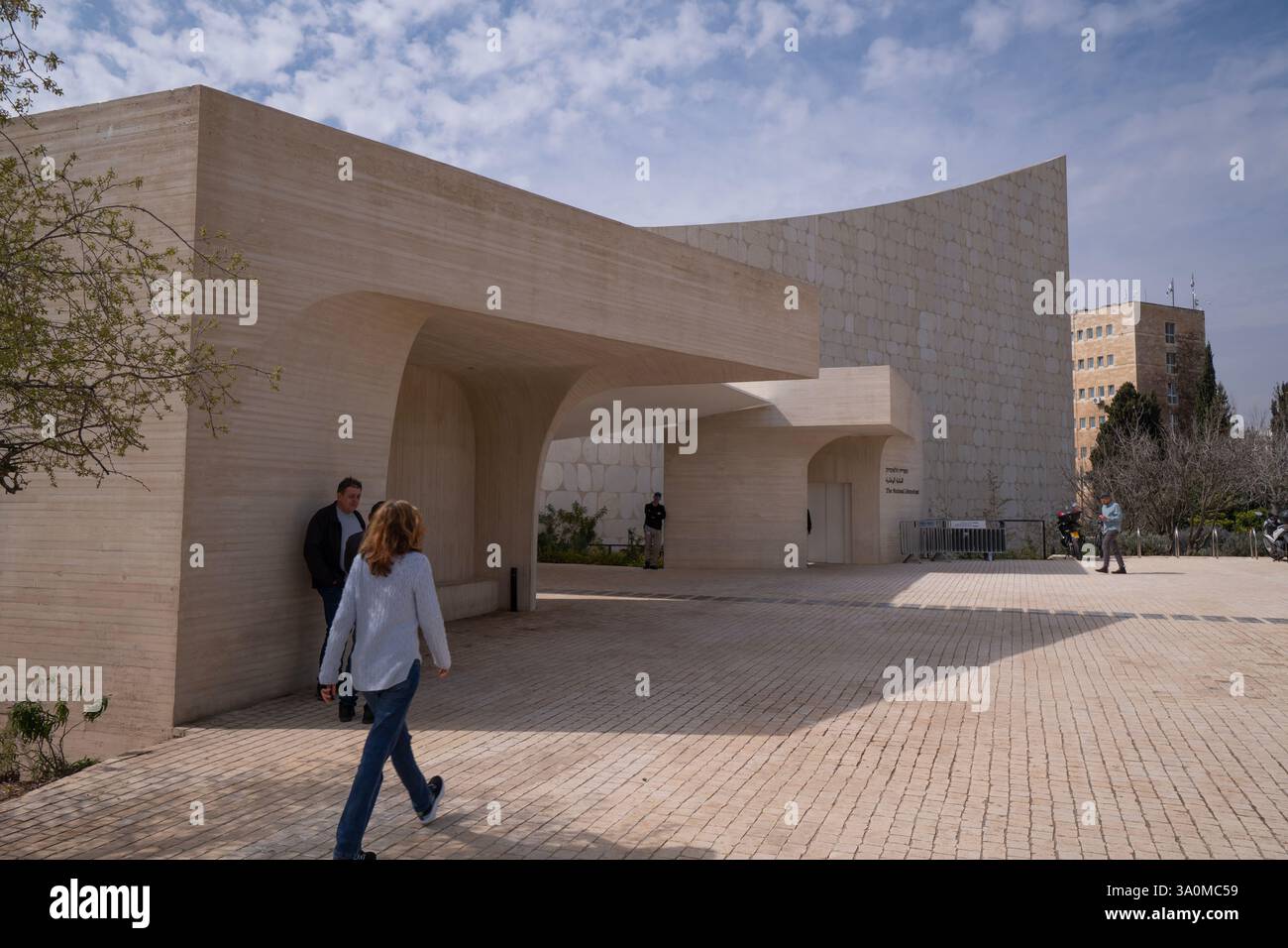 Exterior of the new building of the National Library of Israel on March ...