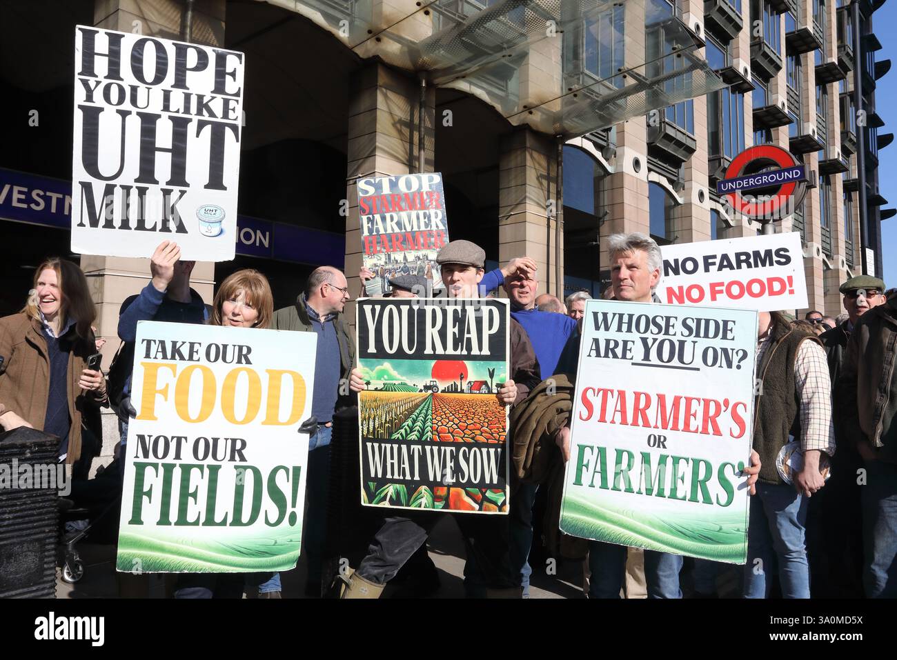 For the 4th protest in London, farmers marched to Parliament on Shrove ...