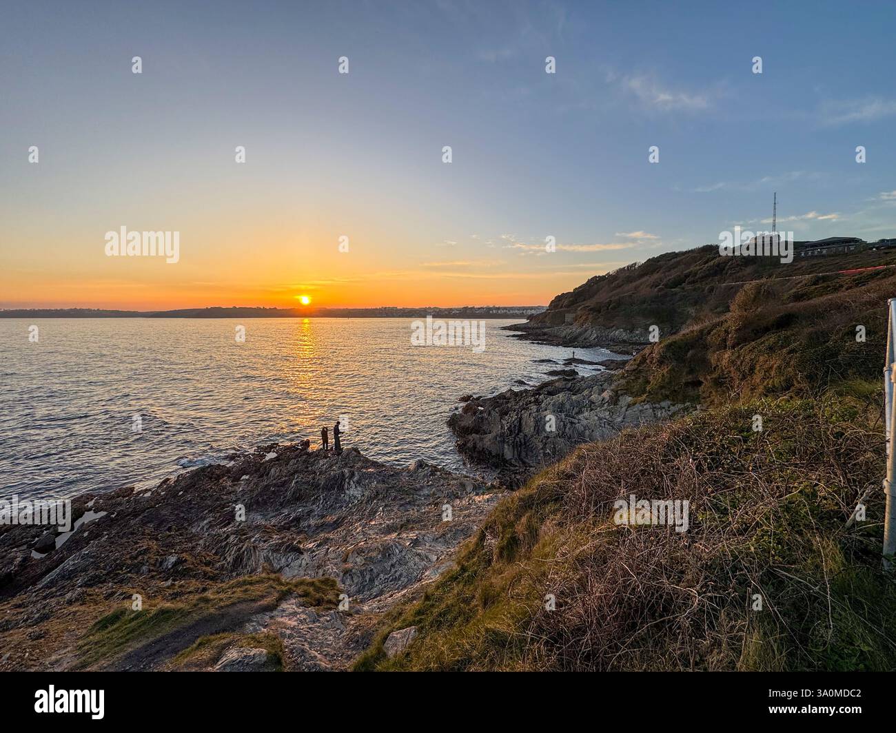 Pendennis Point, Falmouth. 04th March 2025. A beautiful end to the day ...