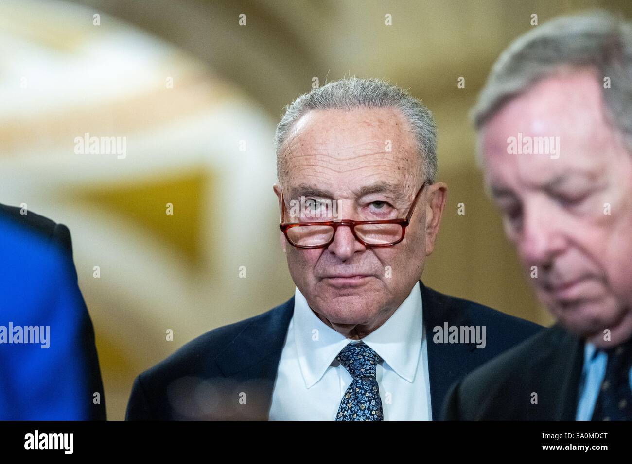 Washington, United States. 04th Mar, 2025. Senate Minority Leader Chuck ...