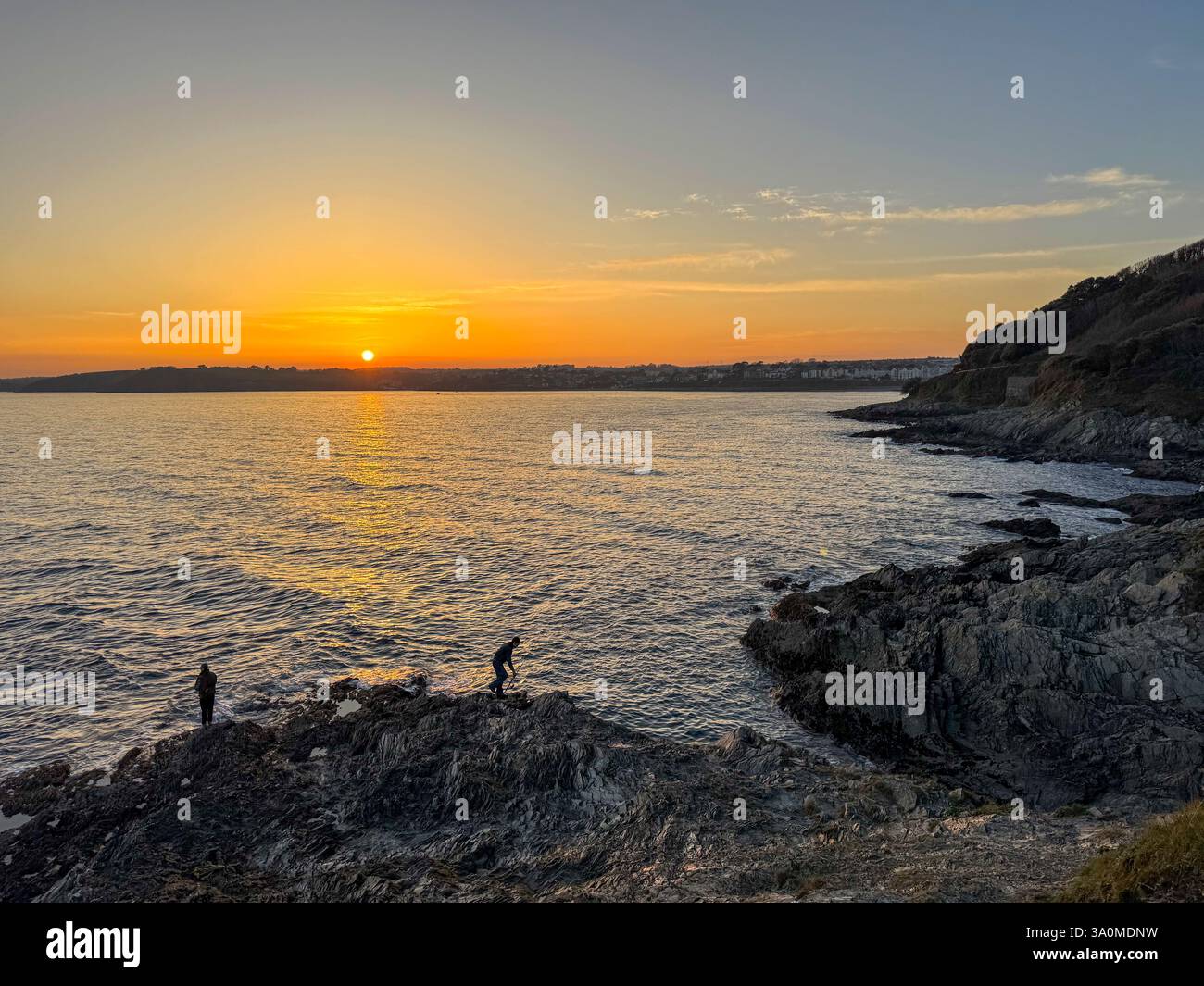 Pendennis Point, Falmouth. 04th March 2025. A beautiful end to the day ...